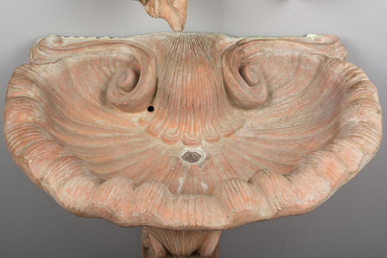 French Terracotta Fountain For Sale at 1stdibs