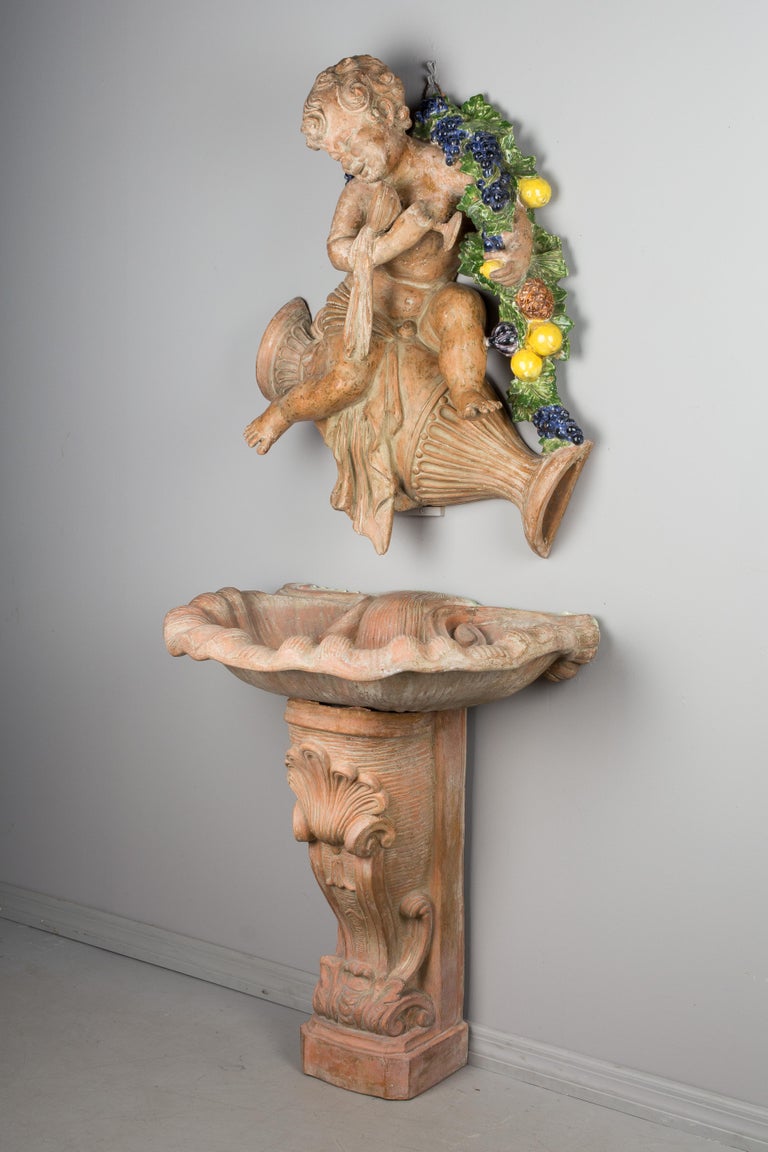 French Terracotta Fountain For Sale at 1stdibs