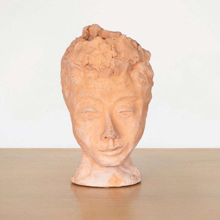 French Terracotta Sculpted Bust For Sale at 1stDibs