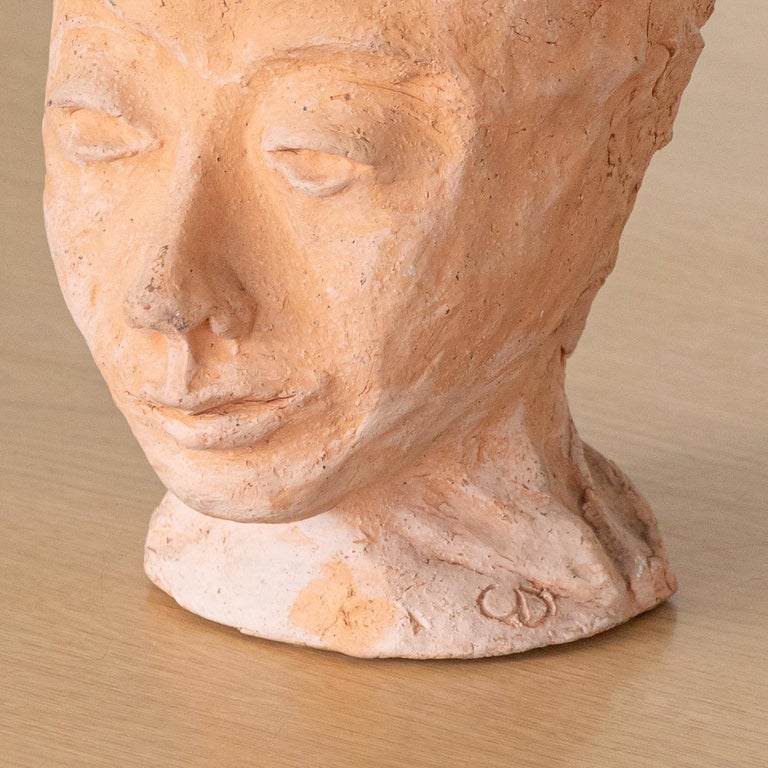 French Terracotta Sculpted Bust For Sale at 1stDibs