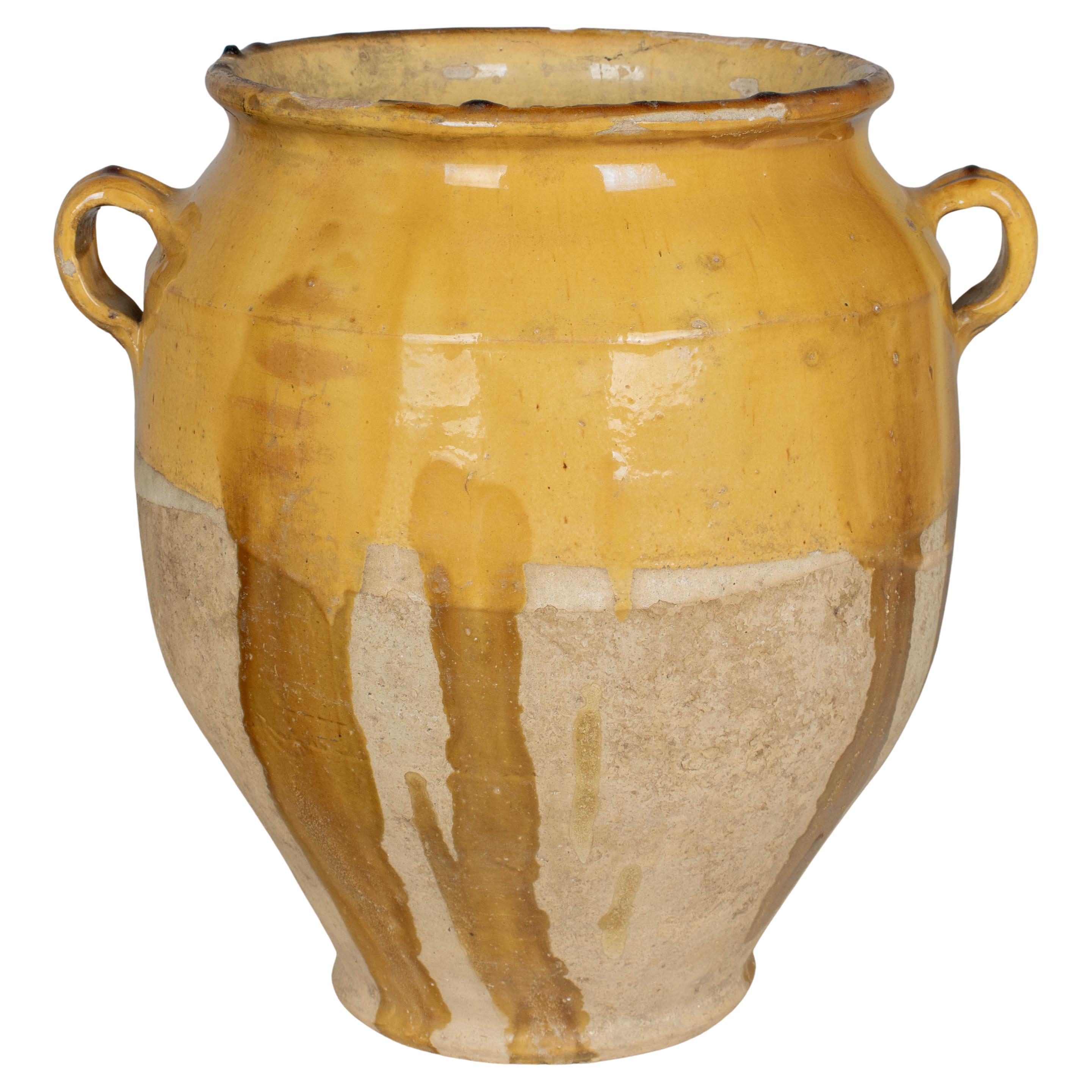 Hand turned Earth Tone Terracotta Large Vase Pot For Sale at 1stDibs