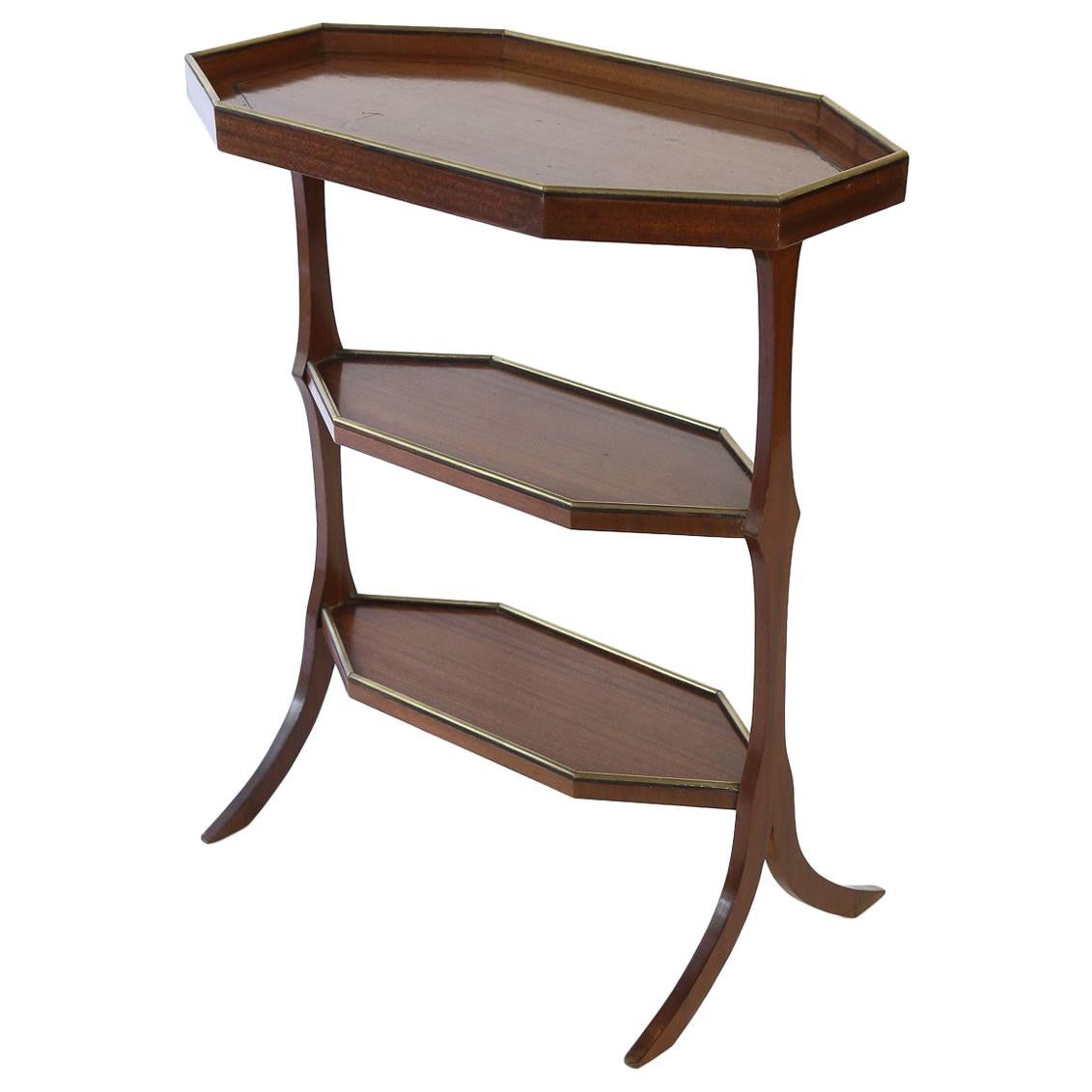 French Three-Tier Side Table, Early 1900s at 1stDibs