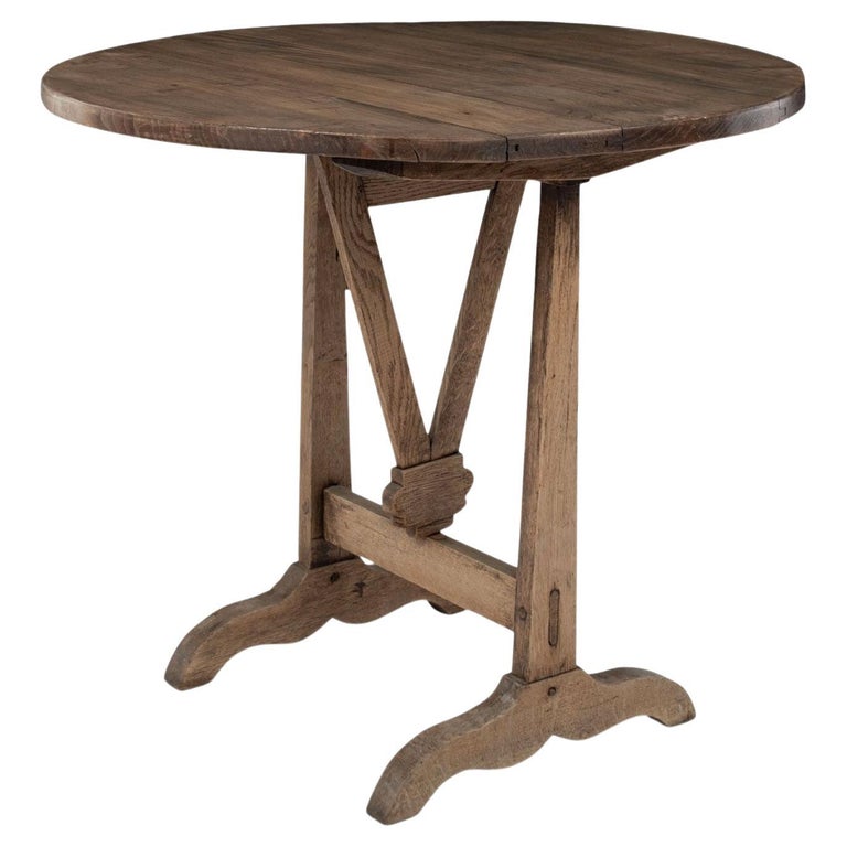 French Tilt-Top 'Table de Vendange' or Wine Tasting Table For Sale at ...