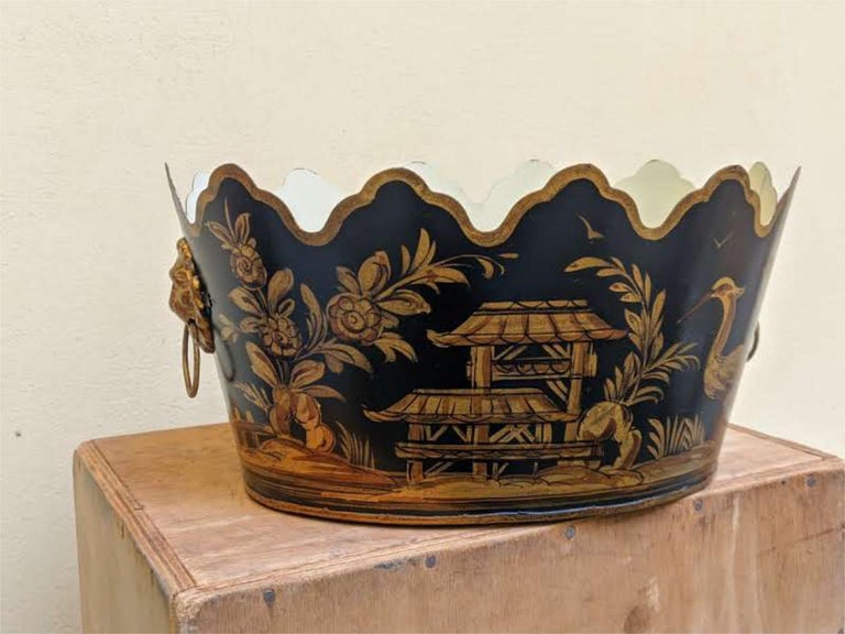 French Tole Cachepot by Gherardo Degli Albizzi For Sale at 1stDibs