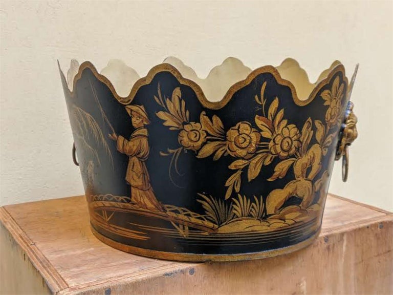 French Tole Cachepot by Gherardo Degli Albizzi For Sale at 1stDibs