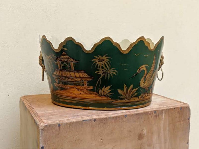 French Tole Cachepot by Gherardo Degli Albizzi For Sale at 1stDibs