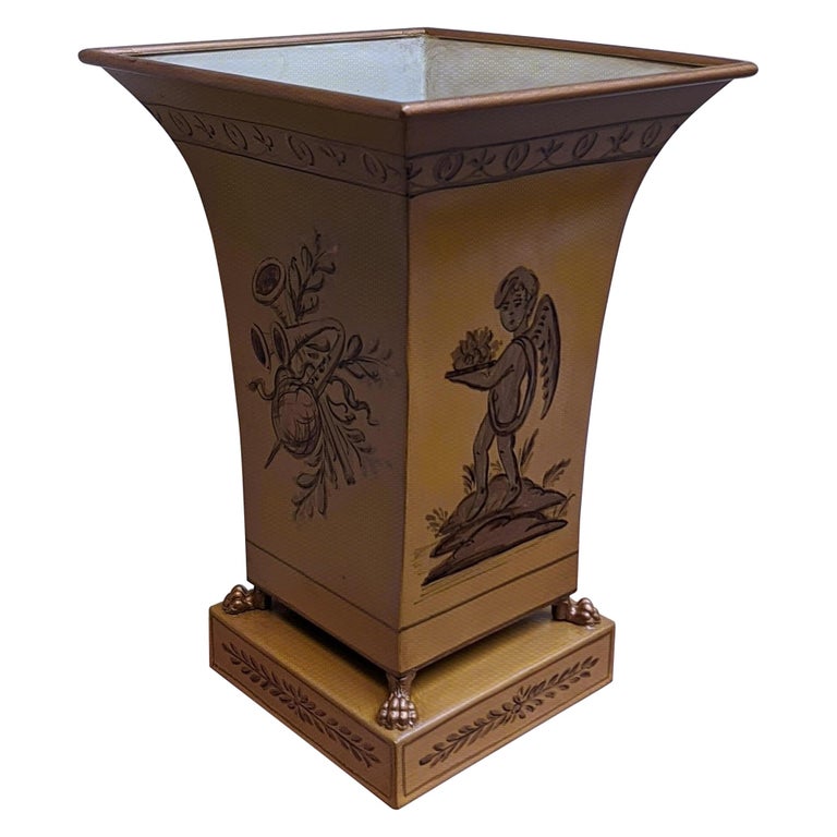 French Tole Flared Cachepot by Gherardo Degli Albizzi For Sale at 1stDibs