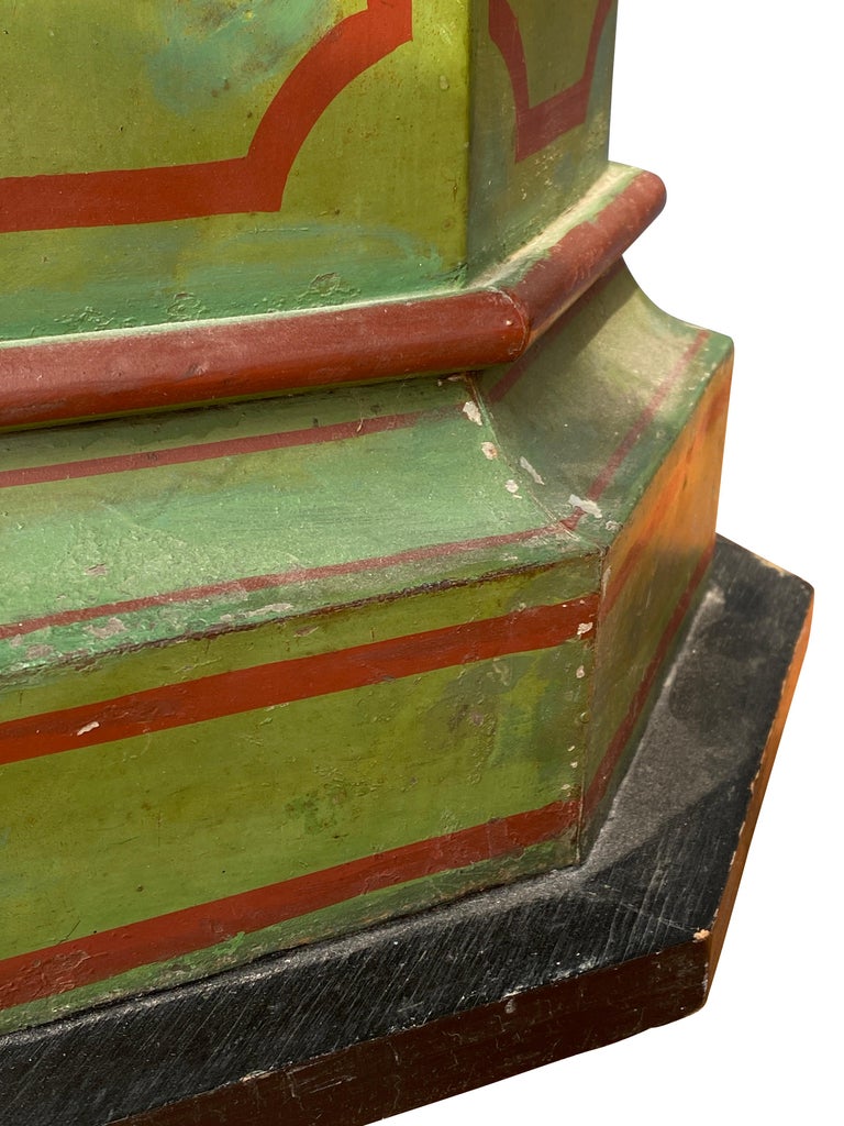 French Tole Pedestal Table For Sale at 1stDibs
