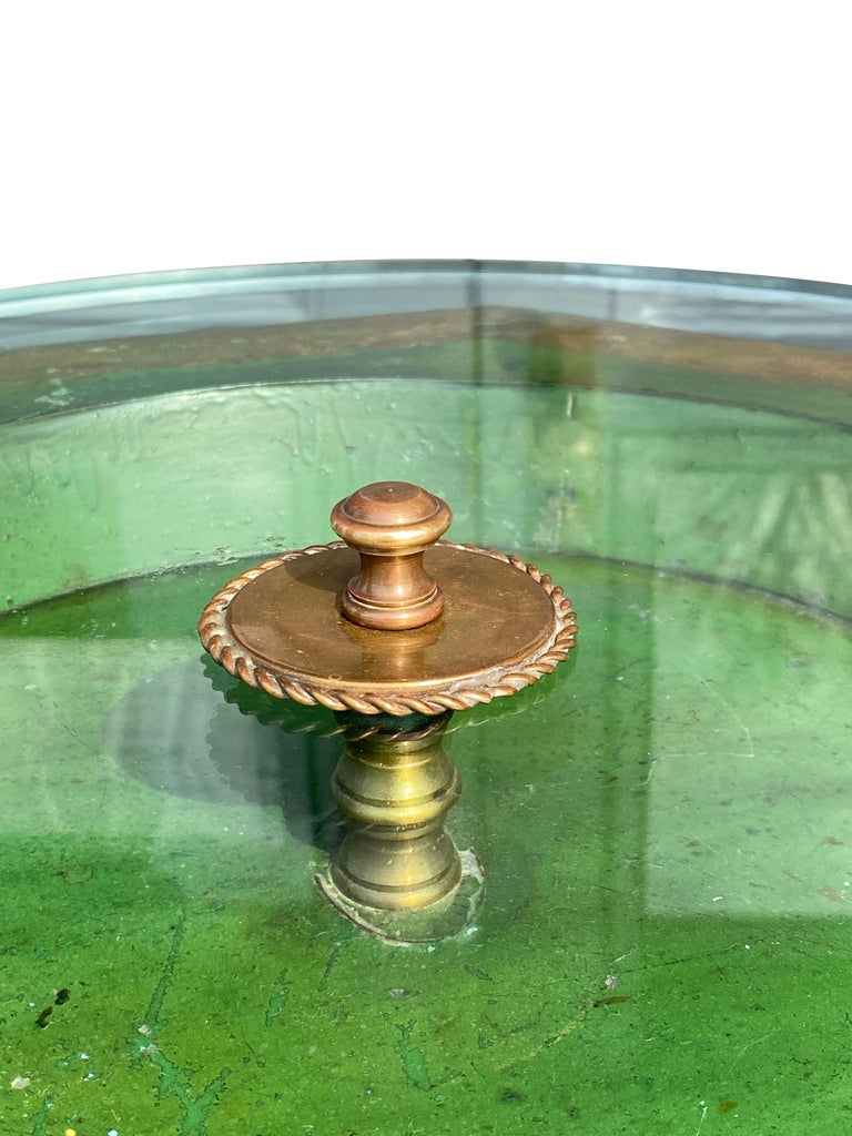 French Tole Pedestal Table For Sale at 1stDibs