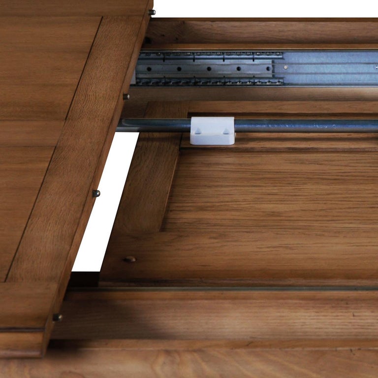 French Tradition Extensible Square Dining Table, Chestnut Stained For ...