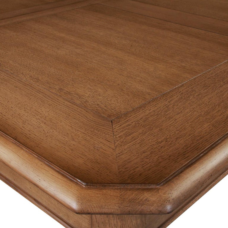 French Tradition Extensible Square Dining Table, Chestnut Stained For ...