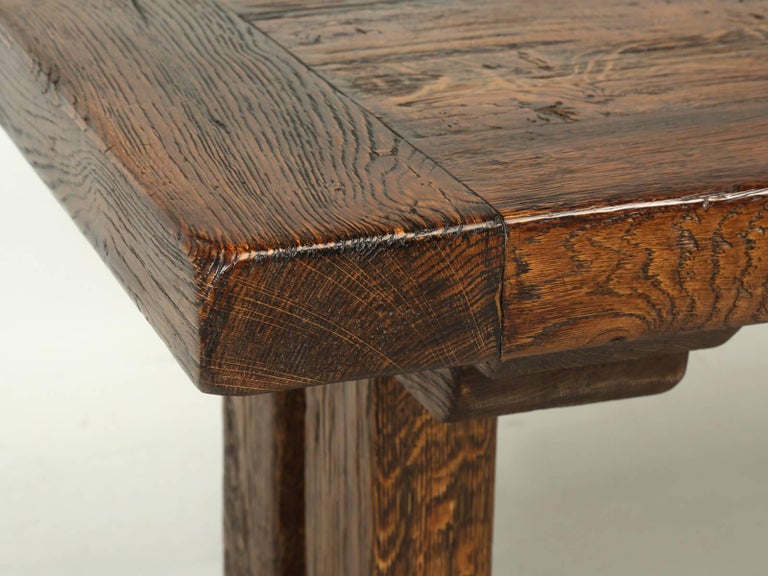 French Trestle Dining Table with Matching Leaves at 1stDibs