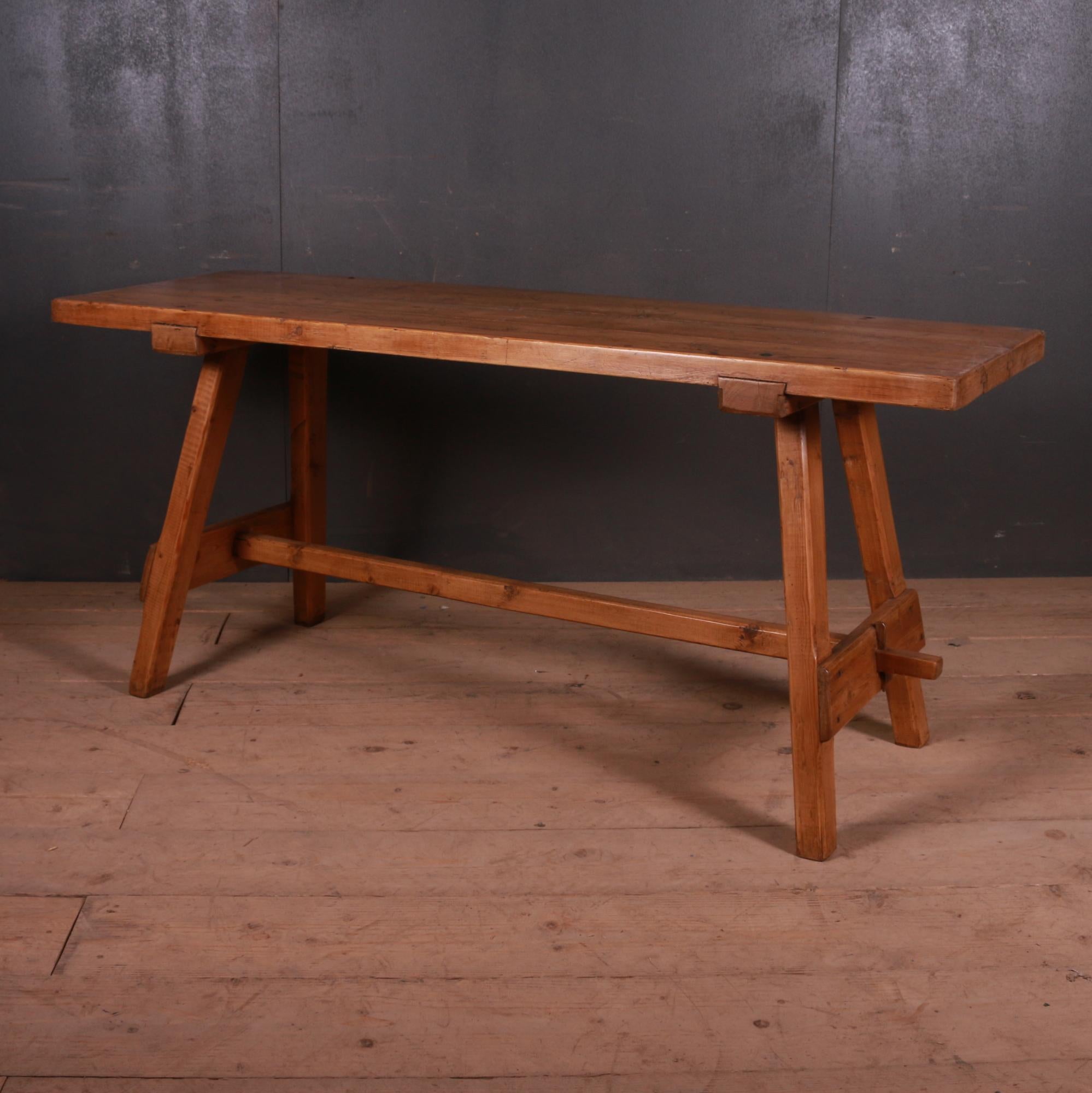 French Trestle Table at 1stDibs