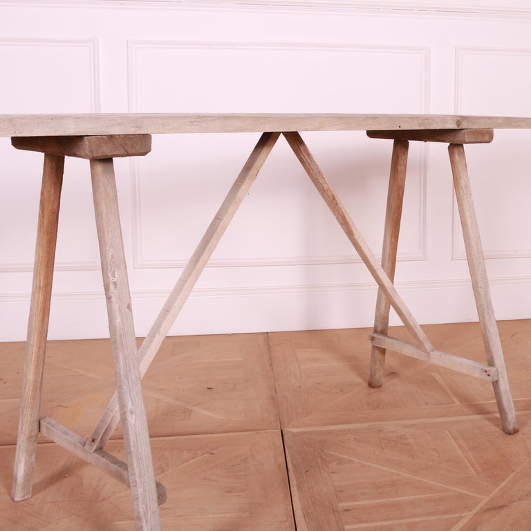 French, Trestle Table at 1stDibs