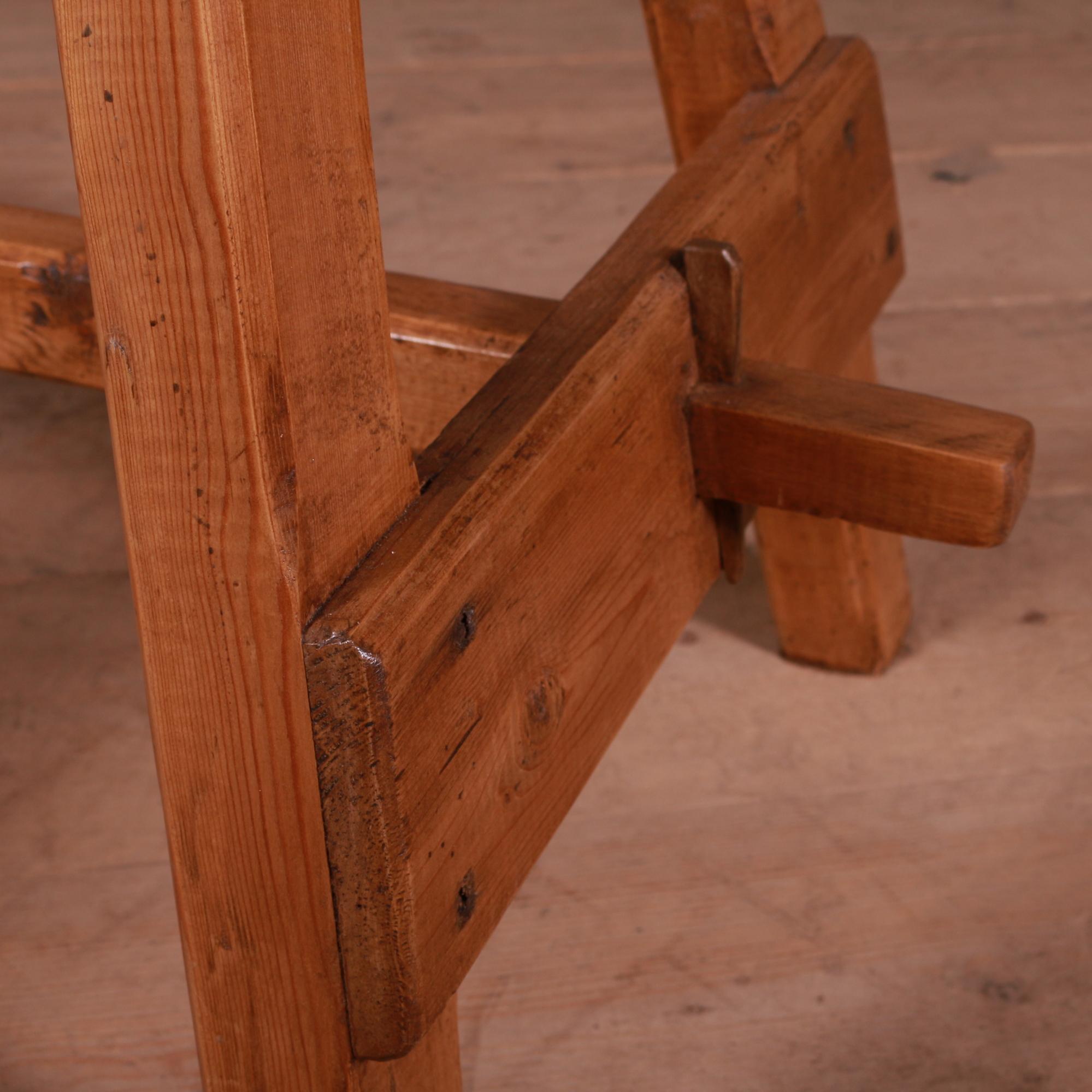 French Trestle Table at 1stDibs