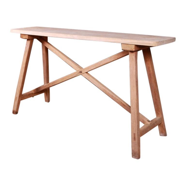 French Trestle Table at 1stDibs