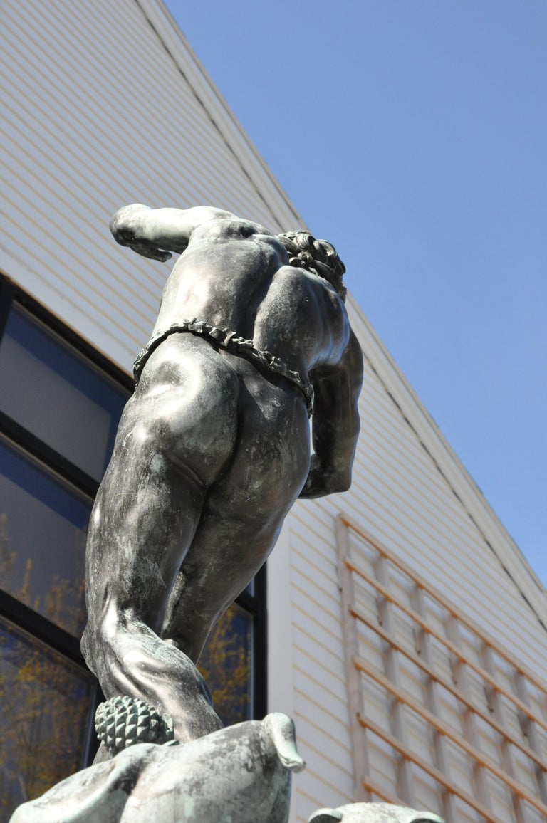 French Verdigris Bronze of the "Faune Dansant" after Lequesne Early ...