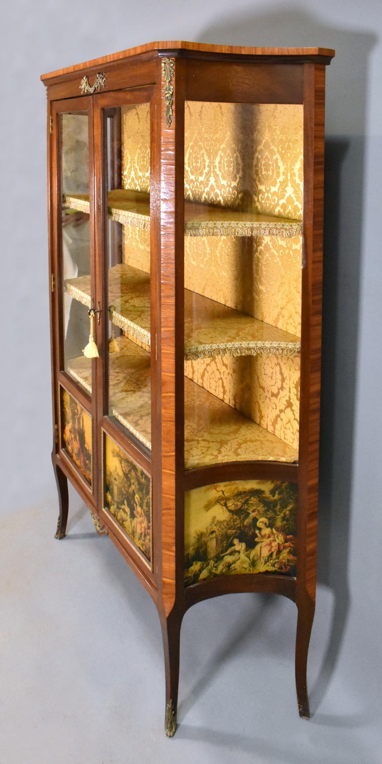 French Vernis Martin Style Vitrine For Sale at 1stDibs