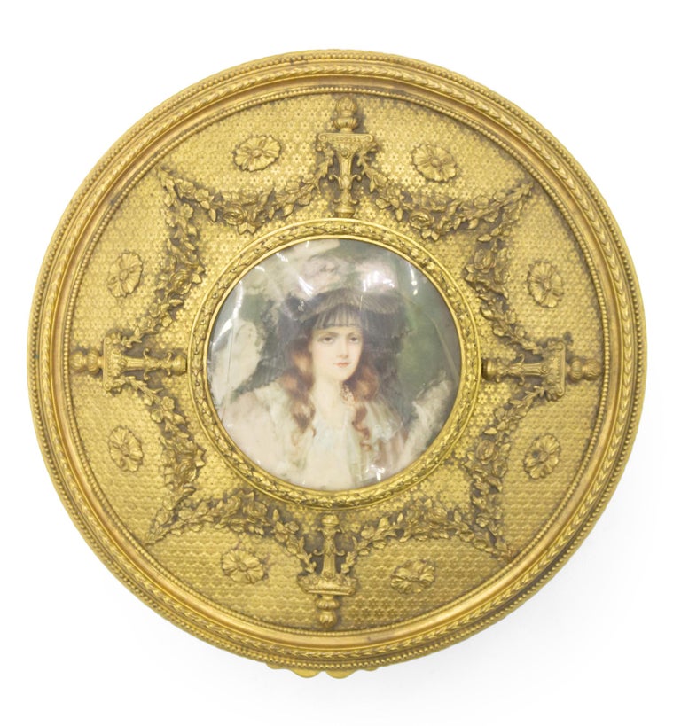 French Victorian Bronze Dore Box For Sale at 1stDibs