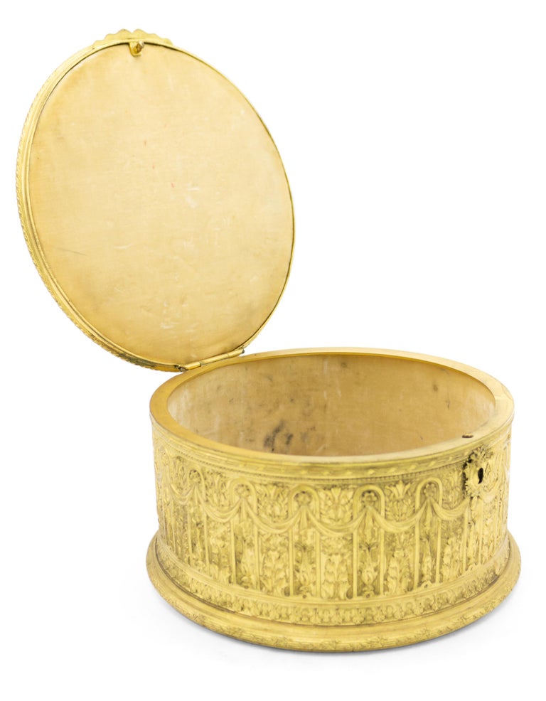 French Victorian Bronze Dore Box For Sale at 1stDibs