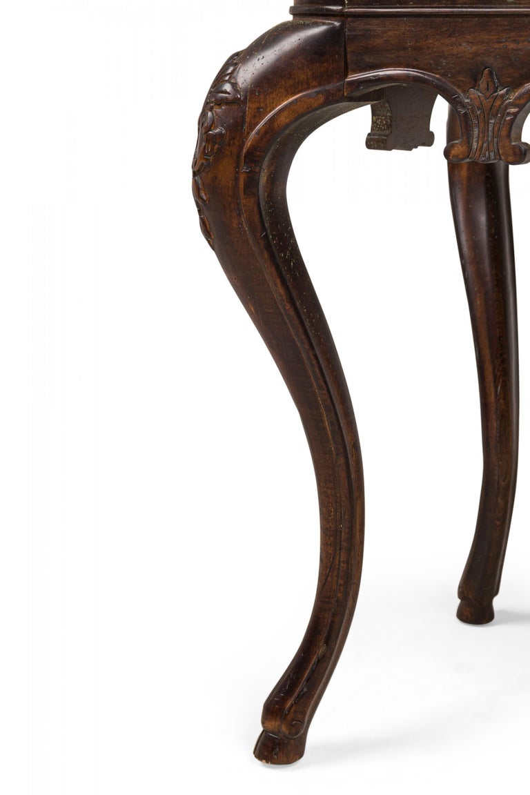 French Victorian-Style Carved Rectangular Canted Corner Console/Occasional Table For Sale at 1stDibs