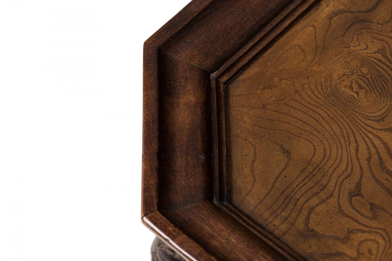 French Victorian-Style Carved Rectangular Canted Corner Console ...