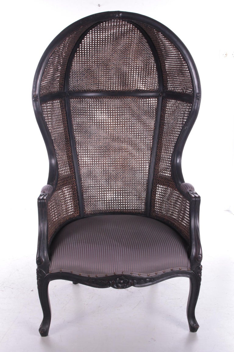 French Vintage Birdcage Chair Made of Rattan, 1960 at 1stDibs
