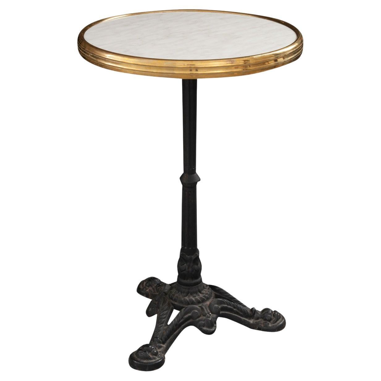 French 1920s Small Round Bistro Table at 1stDibs