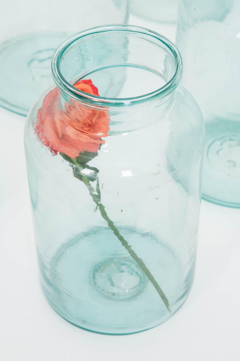 French Vintage Blown Glass Jars at 1stDibs