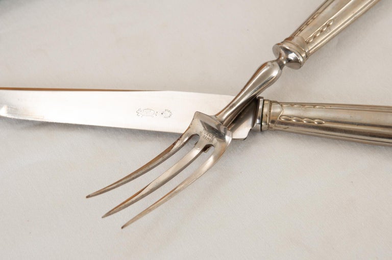 French Vintage Box of Serving Utensils For Sale at 1stDibs