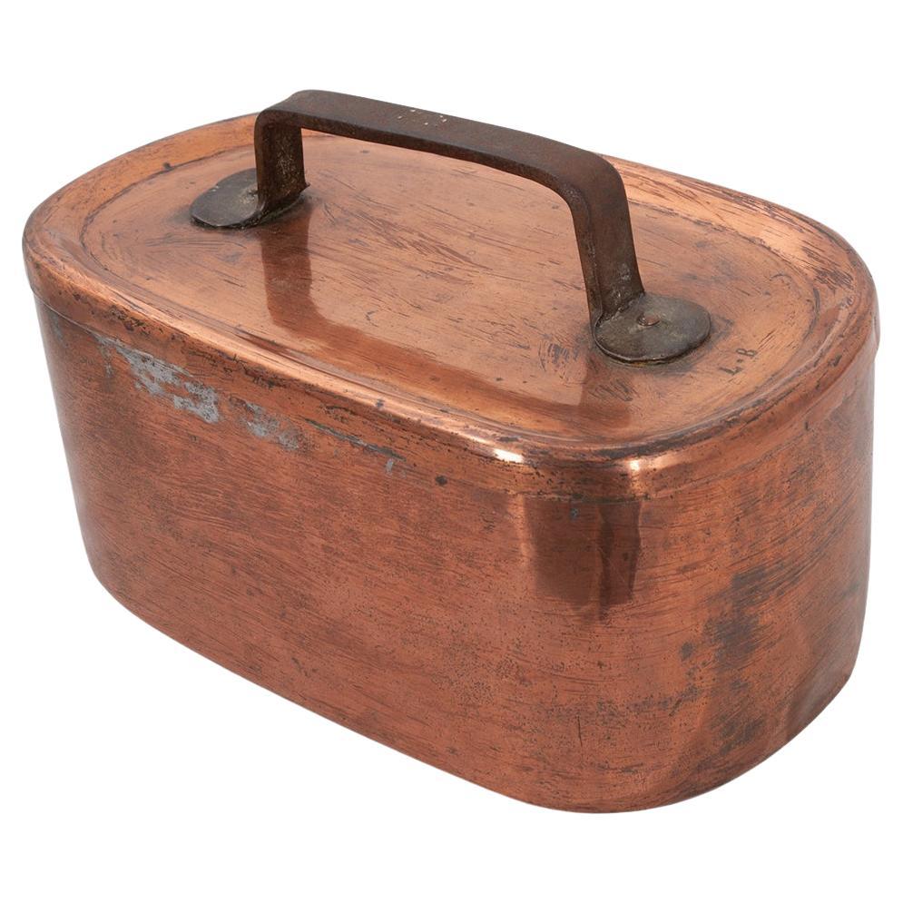Large Copper Stock Pot with Lid at 1stDibs