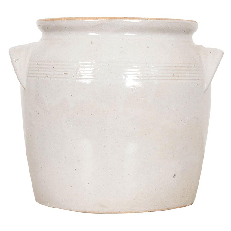 French Vintage Earthenware Crock at 1stDibs