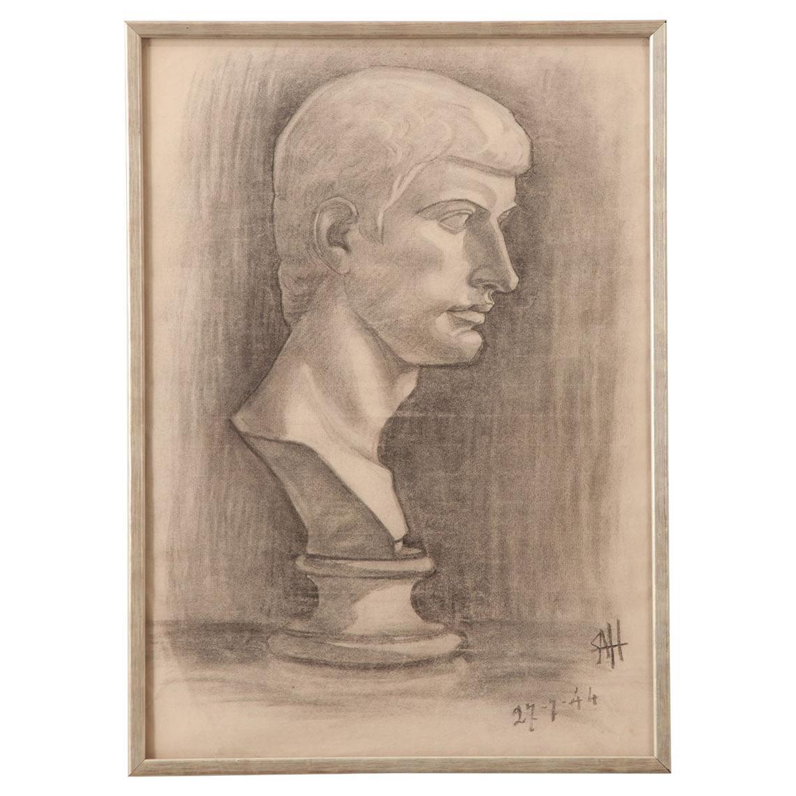 Jean Dreyfus-Stern - An Actor - Original Pencil Drawing by J. Dreyfus ...