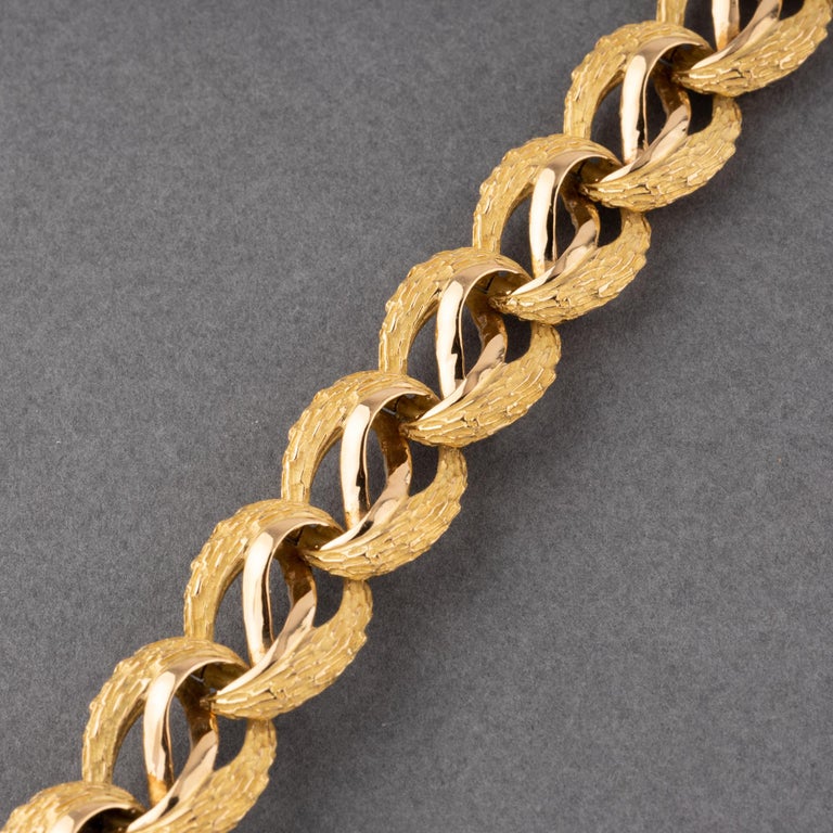 French Vintage Gold Bracelet For Sale at 1stDibs