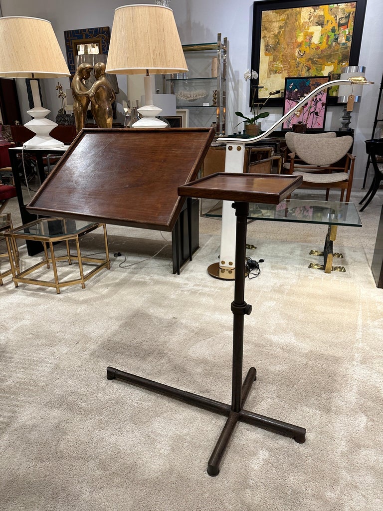 French Vintage Mechanical Deco Table For Sale at 1stDibs