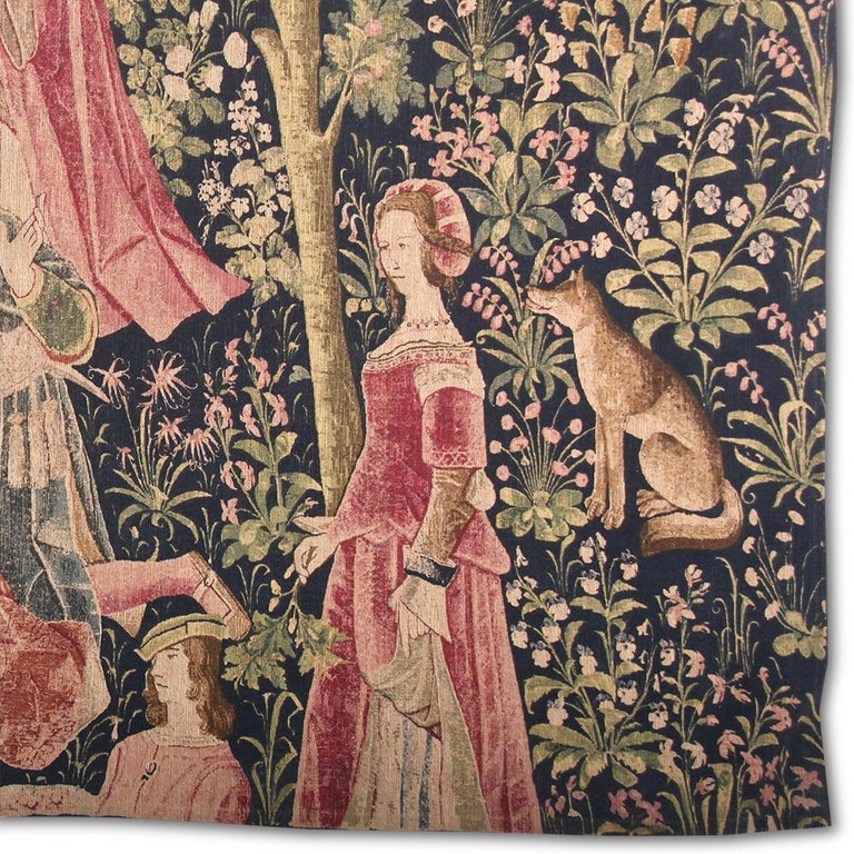 French Vintage Printed 'Tapestry' at 1stDibs