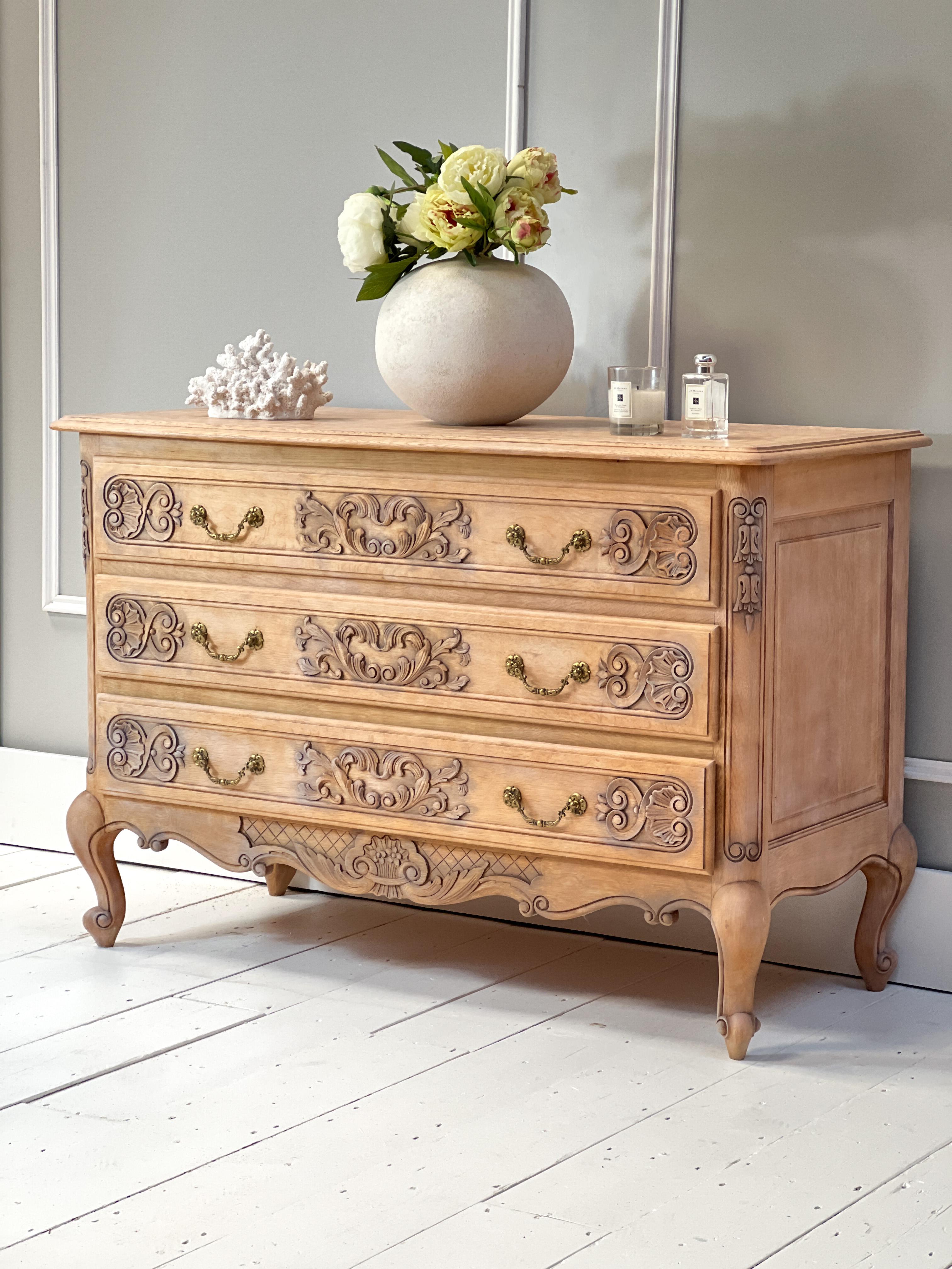 French, Vintage Rococo Chest of Drawers at 1stDibs