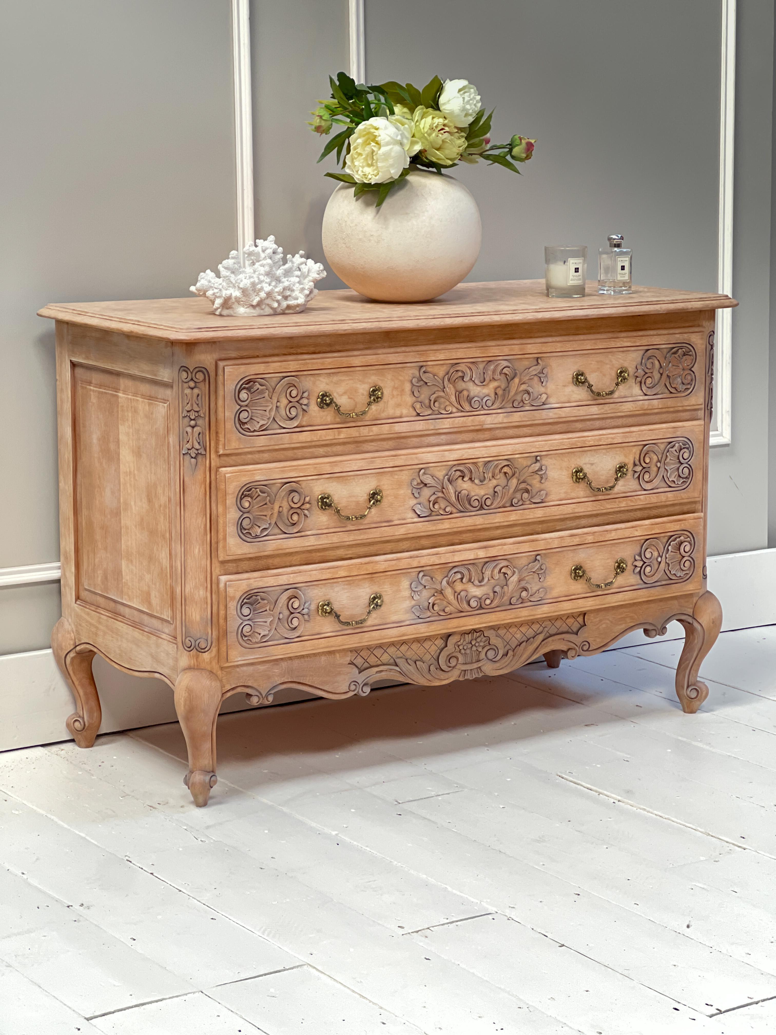 French, Vintage Rococo Chest of Drawers at 1stDibs