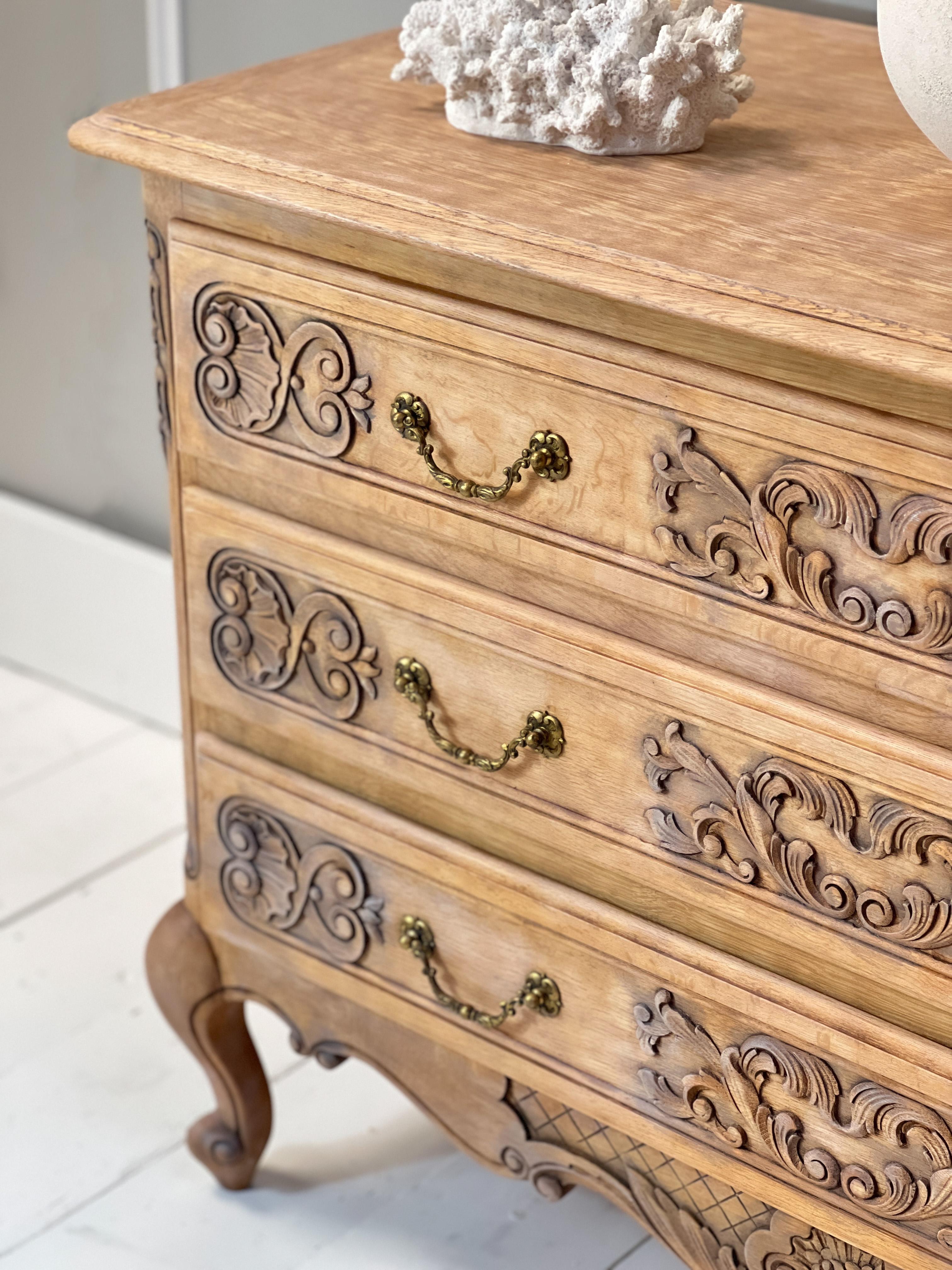French, Vintage Rococo Chest of Drawers at 1stDibs