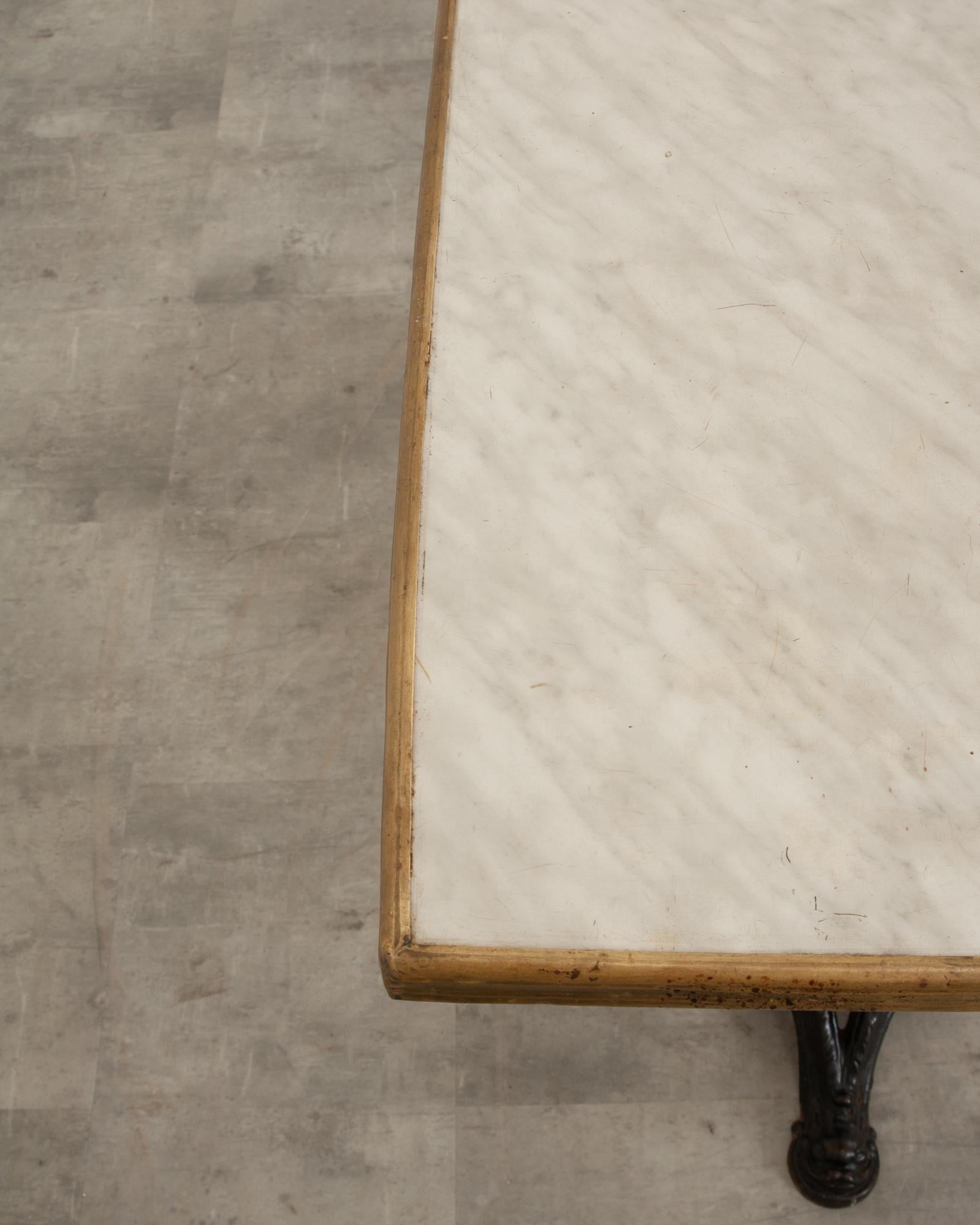 French Vintage Square Bistro Table at 1stDibs