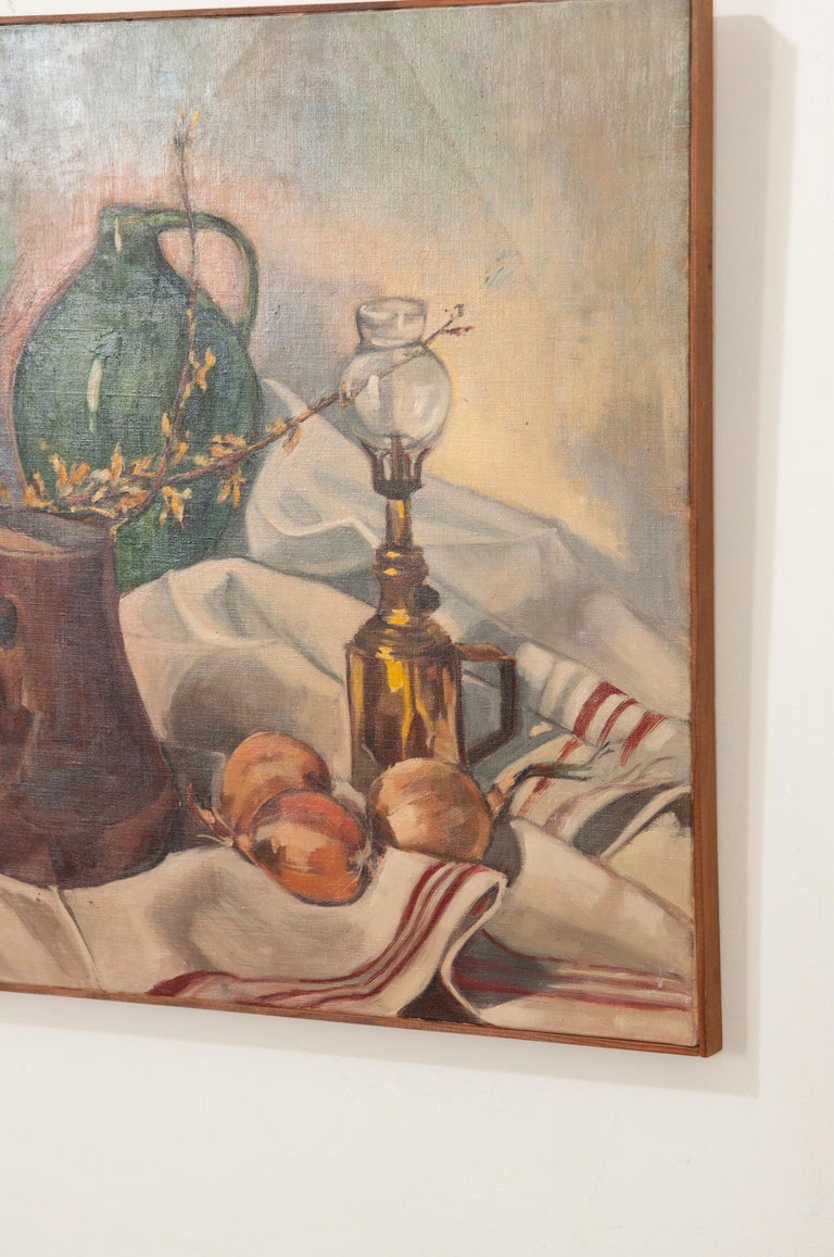 French Vintage Still Life Painting For Sale at 1stDibs