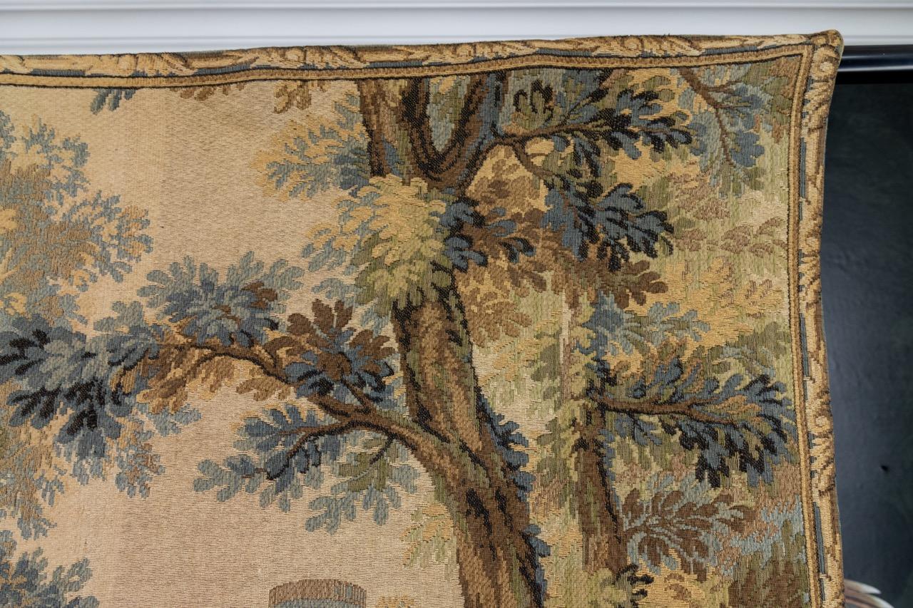 French Vintage Tapestry Hunting Scene For Sale at 1stDibs