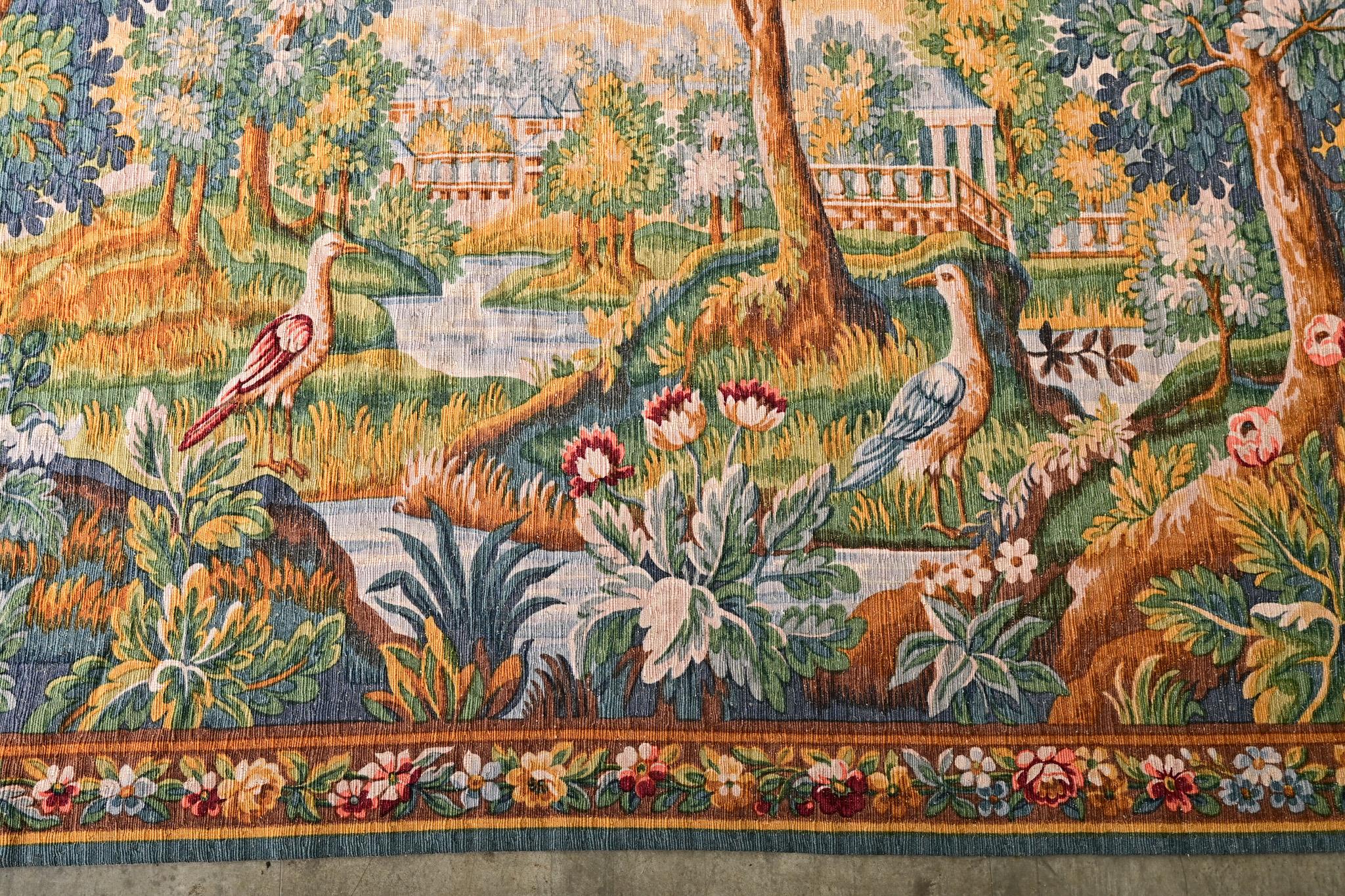 French Vintage Tapestry Reproduction by Robert Four For Sale at 1stDibs