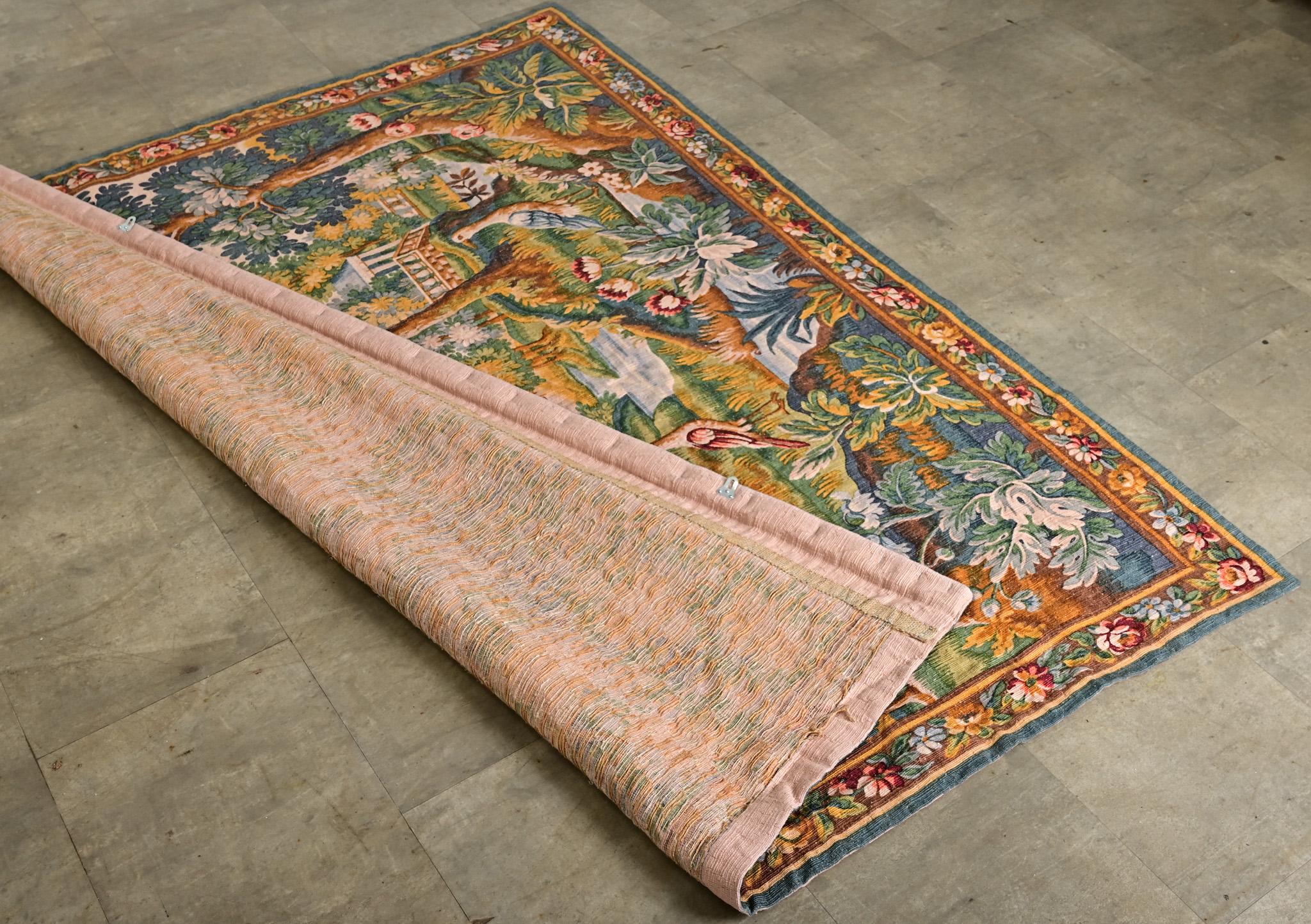 French Vintage Tapestry Reproduction by Robert Four For Sale at 1stDibs