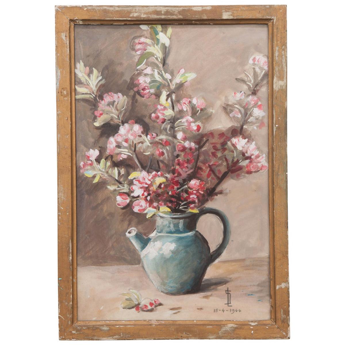 S. Oliphant, Dry Watercolor on Paper For Sale at 1stdibs
