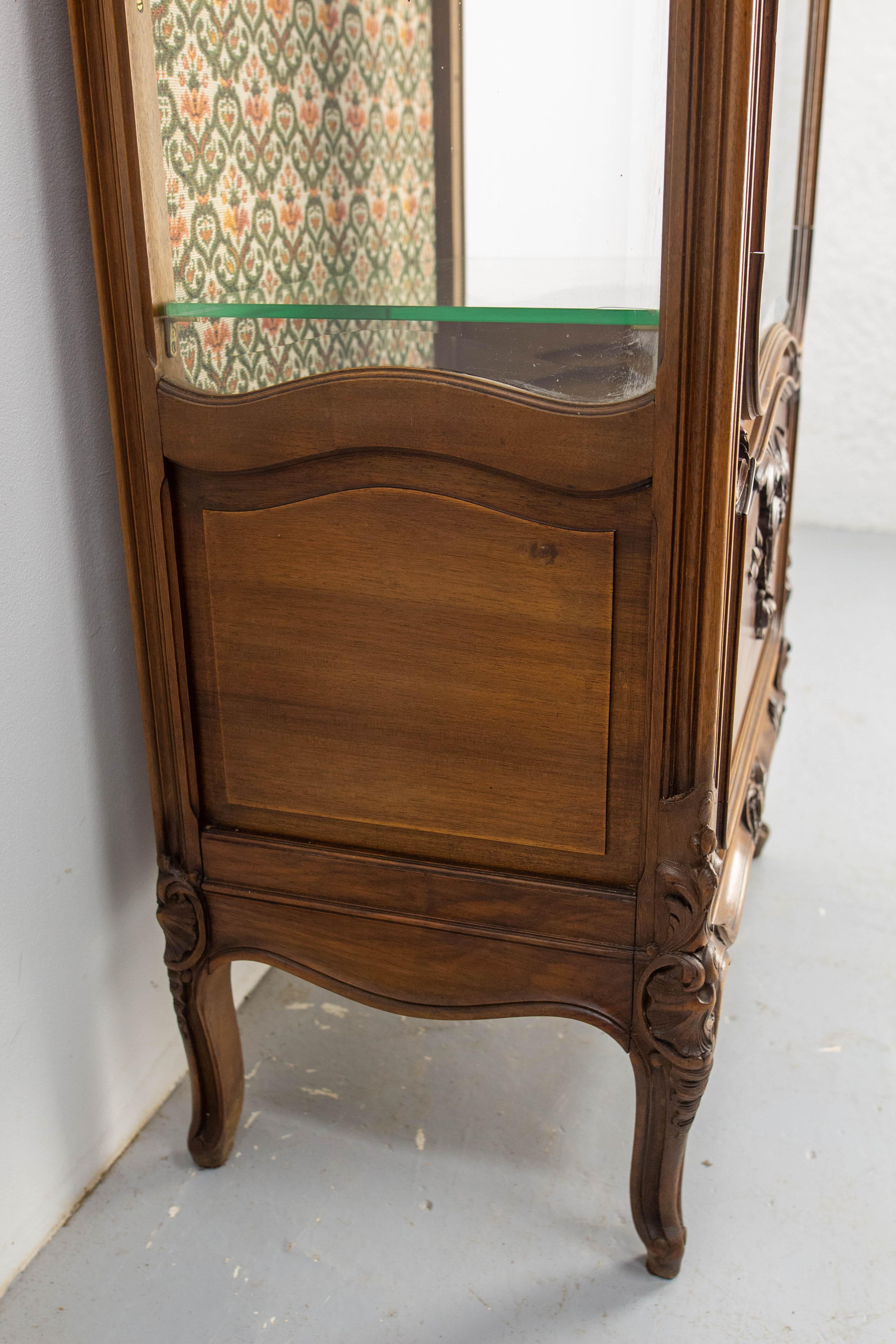 French Vitrine Cabinet Showcase Louis 15 Style Living Room Display ...