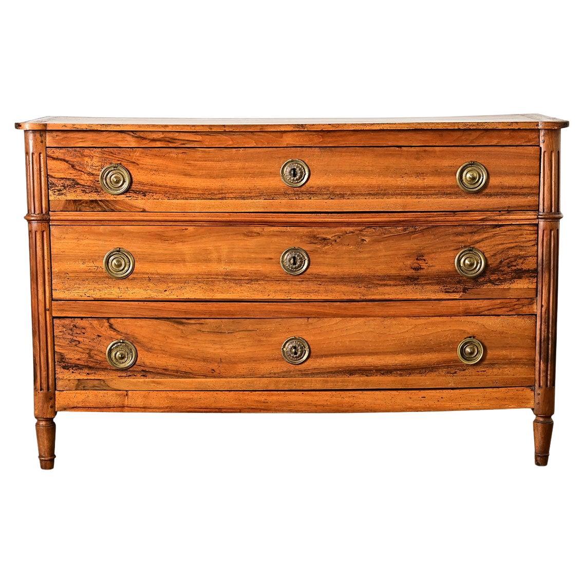 French 19th Century Walnut Empire Commode For Sale at 1stDibs