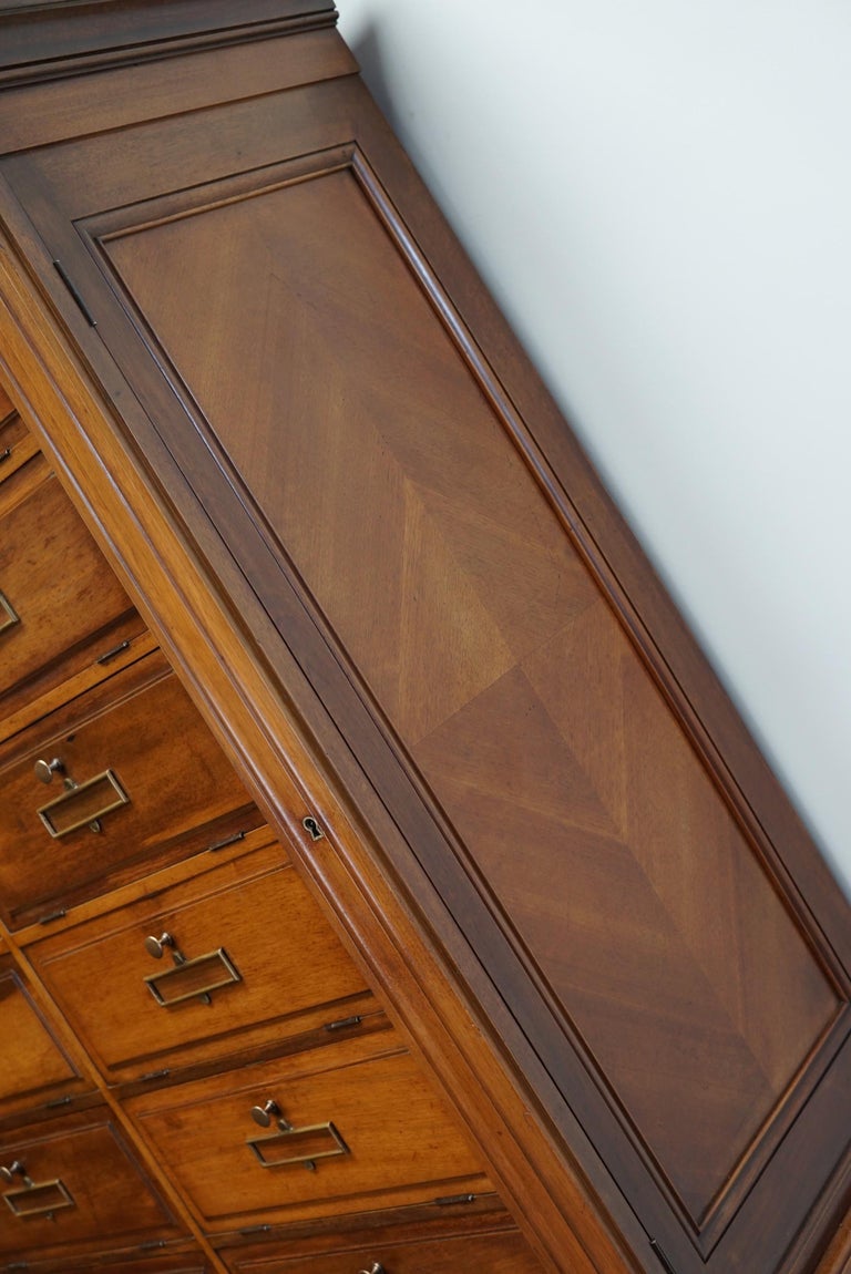 French Walnut Apothecary Cabinet / Filing Cabinet, 1920s For Sale at ...