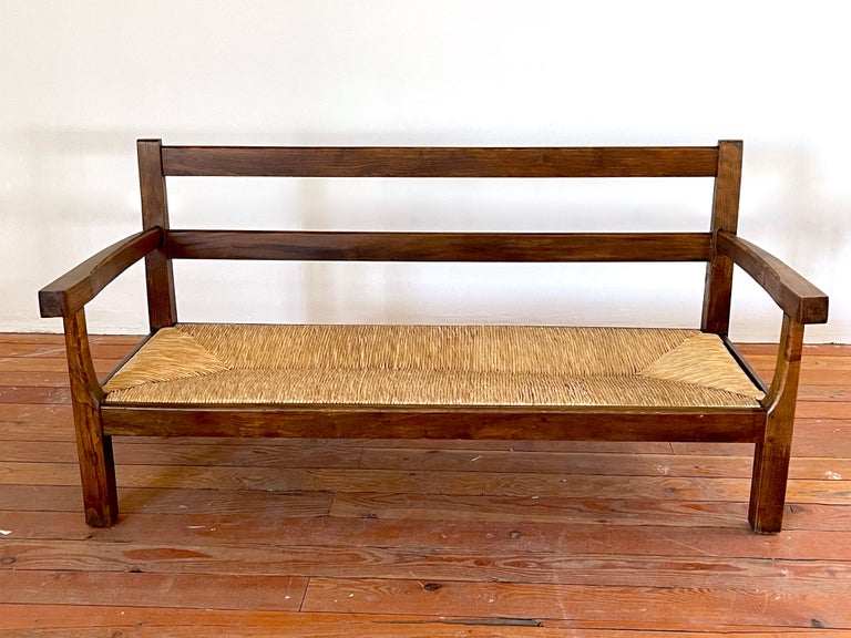 French Walnut Bench For Sale at 1stDibs
