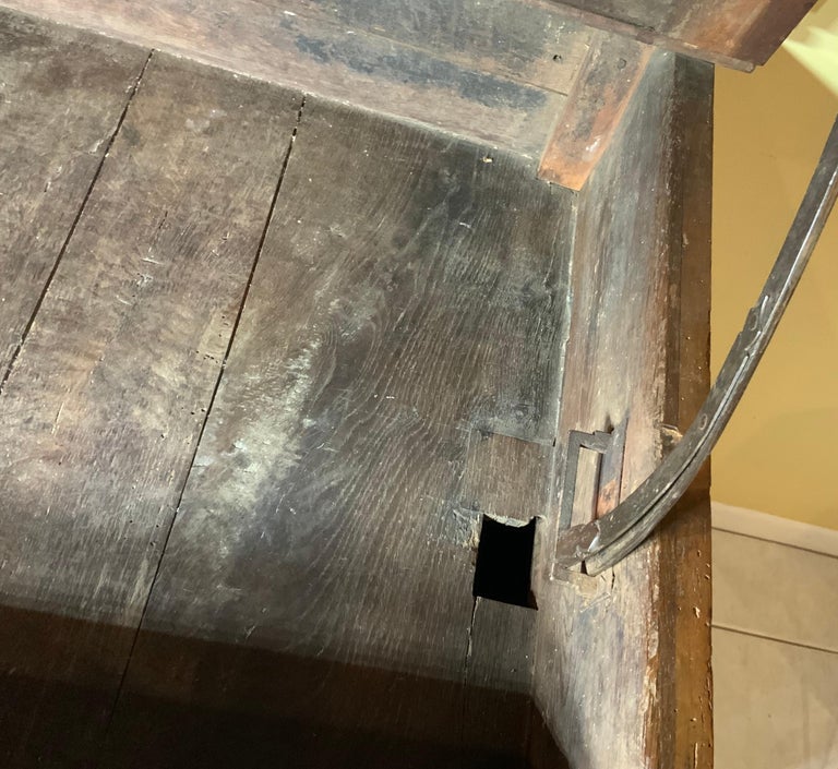 French Walnut Commode with Two Doors and Hidden Compartment For Sale at ...